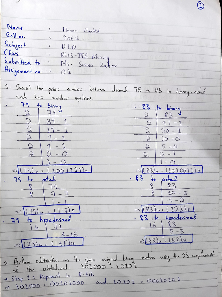 DLD Assignment 3062 | PDF