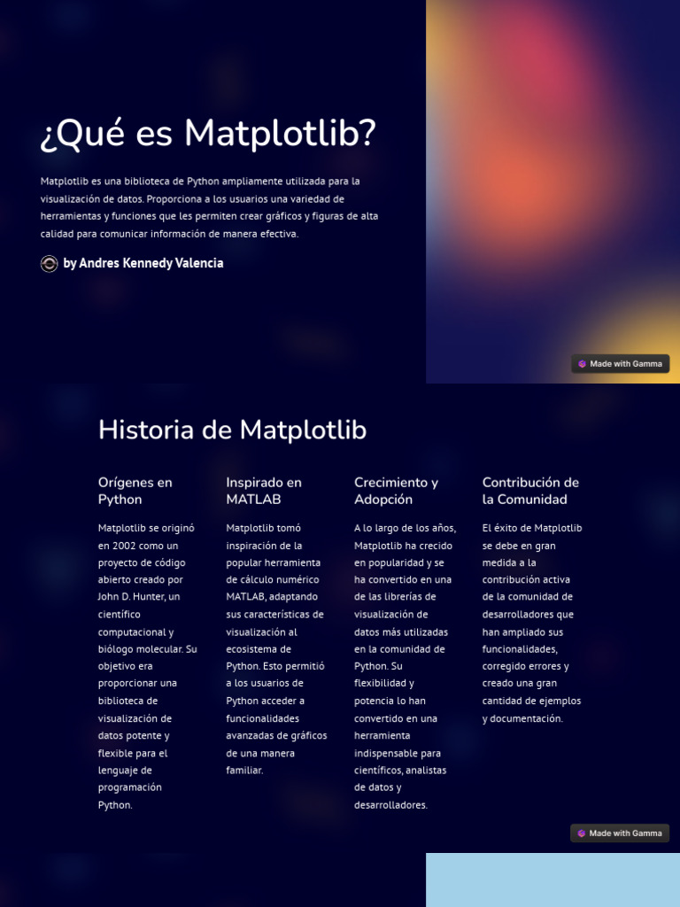 Que Es Matplotlib | PDF | Toma de decisiones | Python (lenguaje de programación)