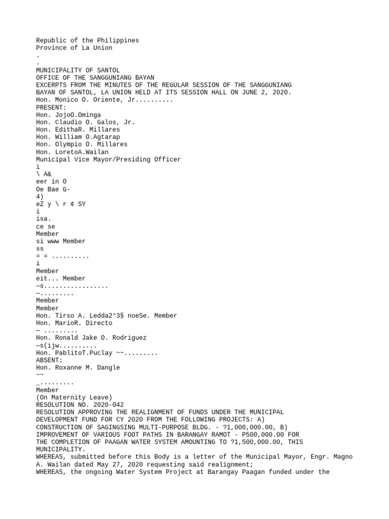 R2020 042 | PDF | Government | Governance