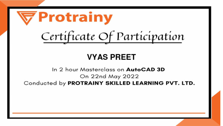 Atocad Certificate | PDF