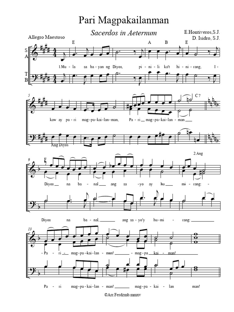 00 Sacerdotal Mass - ALL MUSIC SHEET | PDF