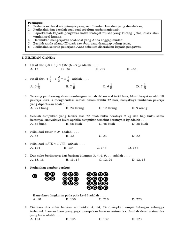 Ok Edit Master Soal Matematika | PDF