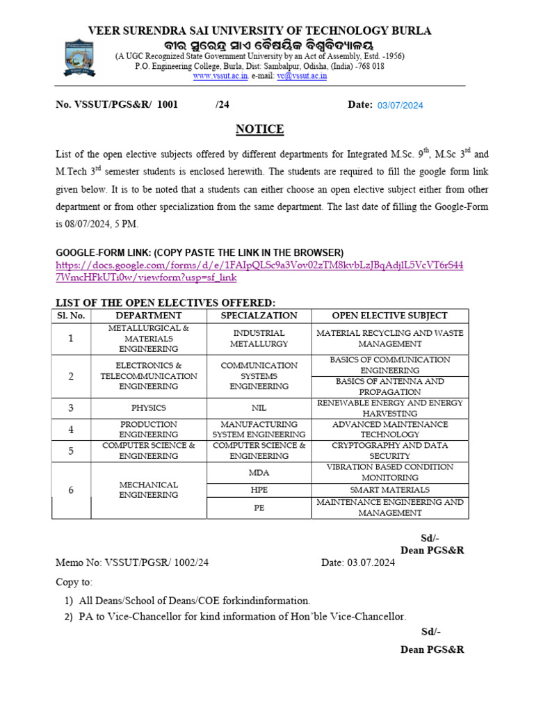 Notice 1720011904 | PDF | Engineering | Physical Sciences