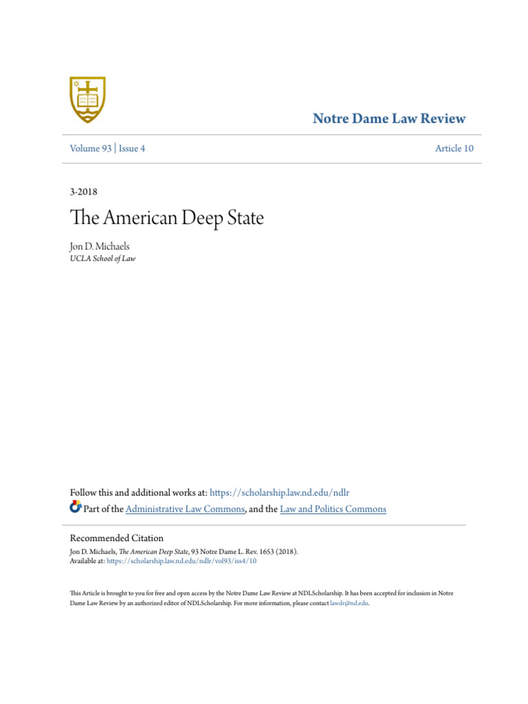 The American Deep State | PDF | United States Congress | American Government