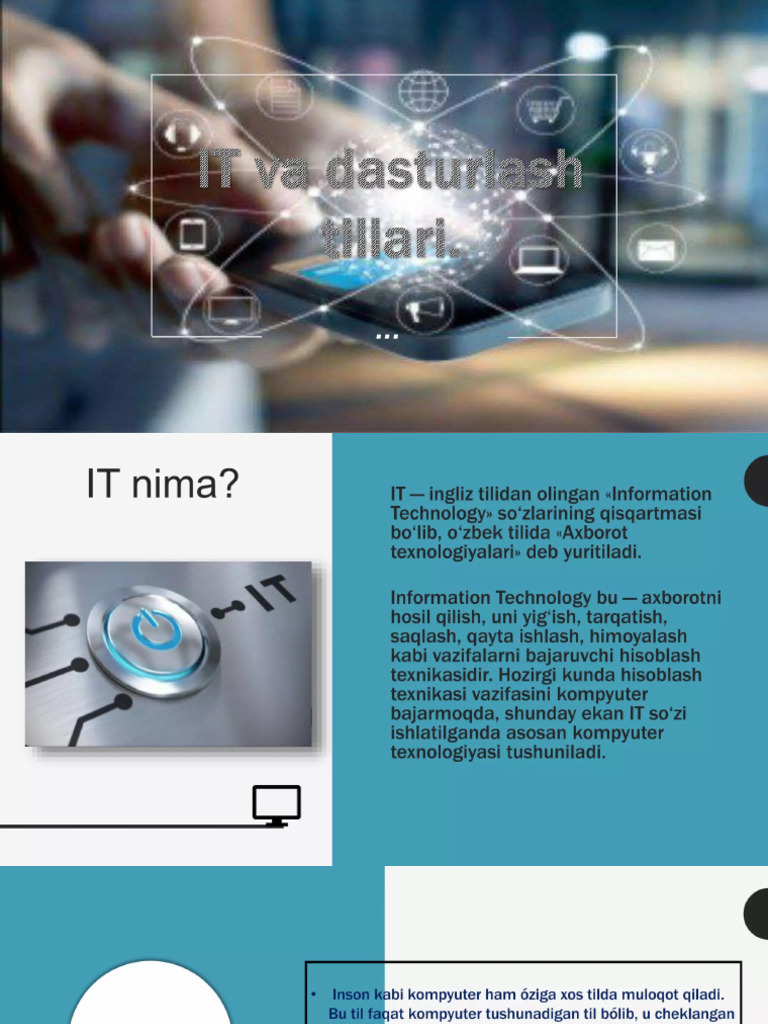 IT WEB Dasturlash | PDF