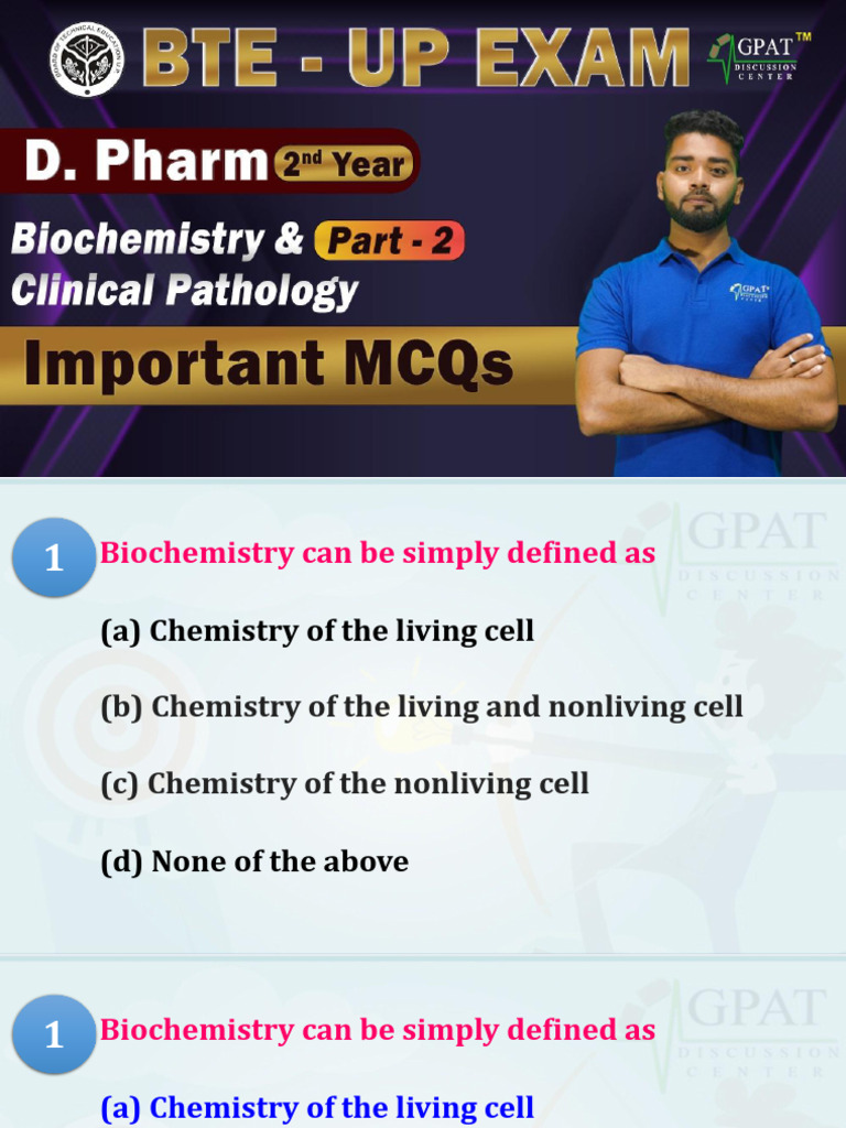 Biochemistry & Clinical Pathology Important MCQ (Part 2) | PDF | Triglyceride | Biochemistry