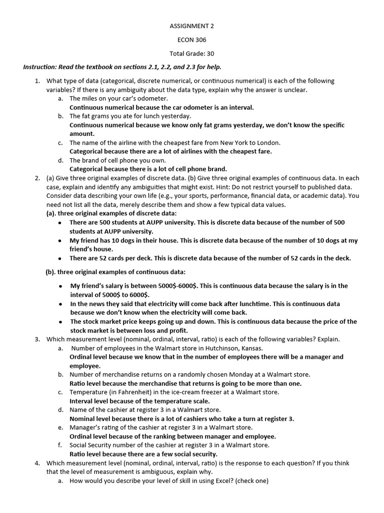 Homewor 2 | PDF | Level Of Measurement | Categorical Variable