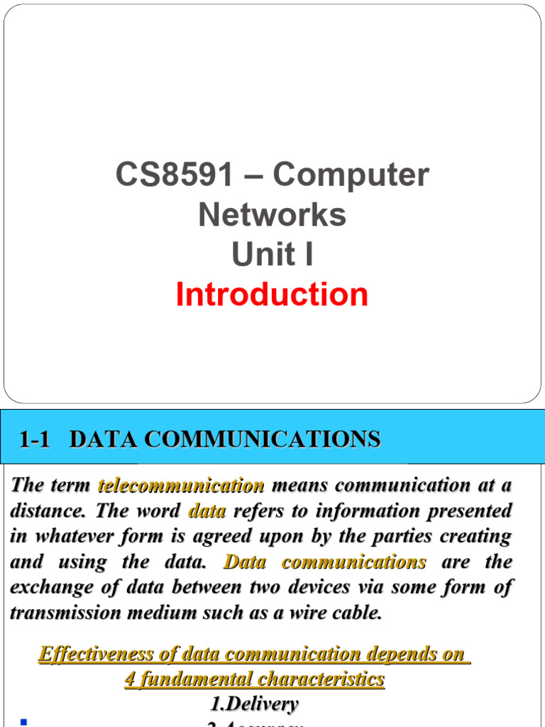 Unit I Part I Pdf Network Topology Duplex Telecommunications