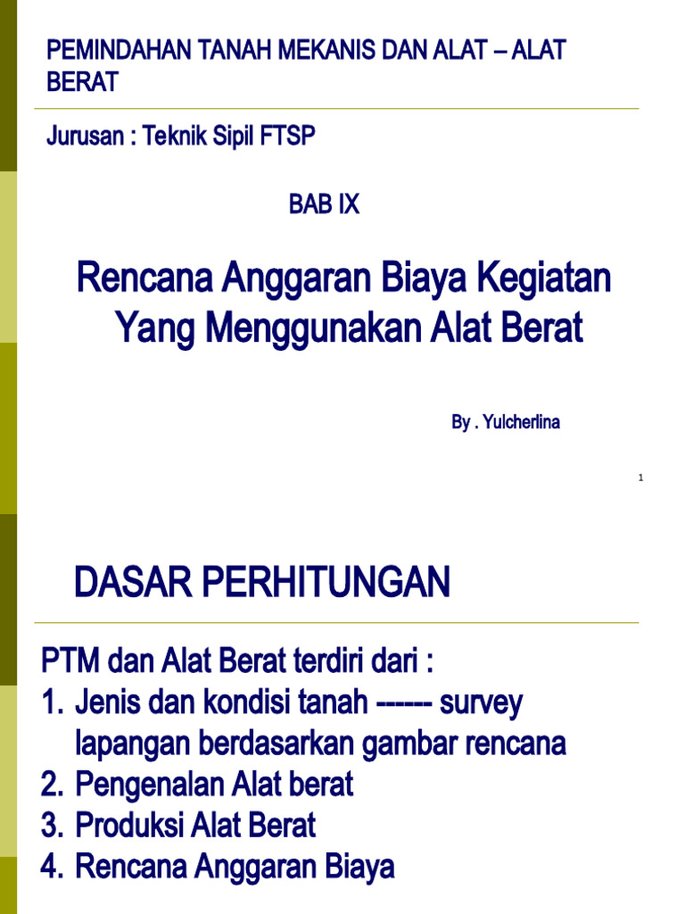 Dasar Perhitungan RAB | PDF