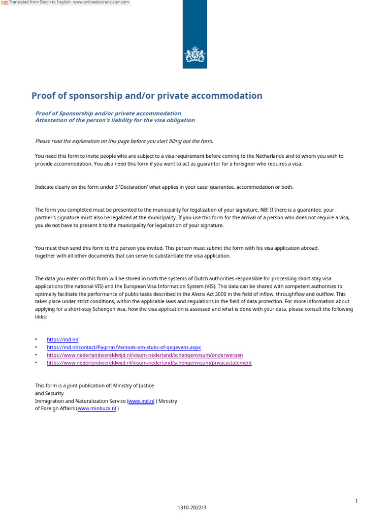 1310 NL en | PDF | Travel Visa | Identity Document