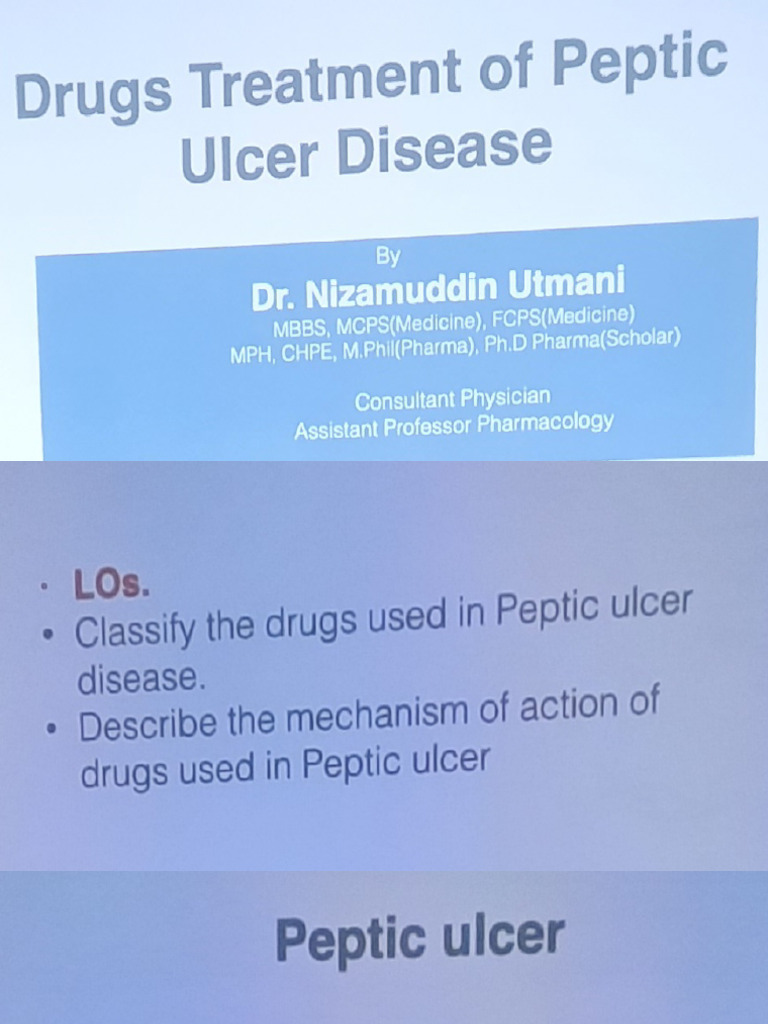 Pharma Drugs For Peptic Ulcer L | PDF