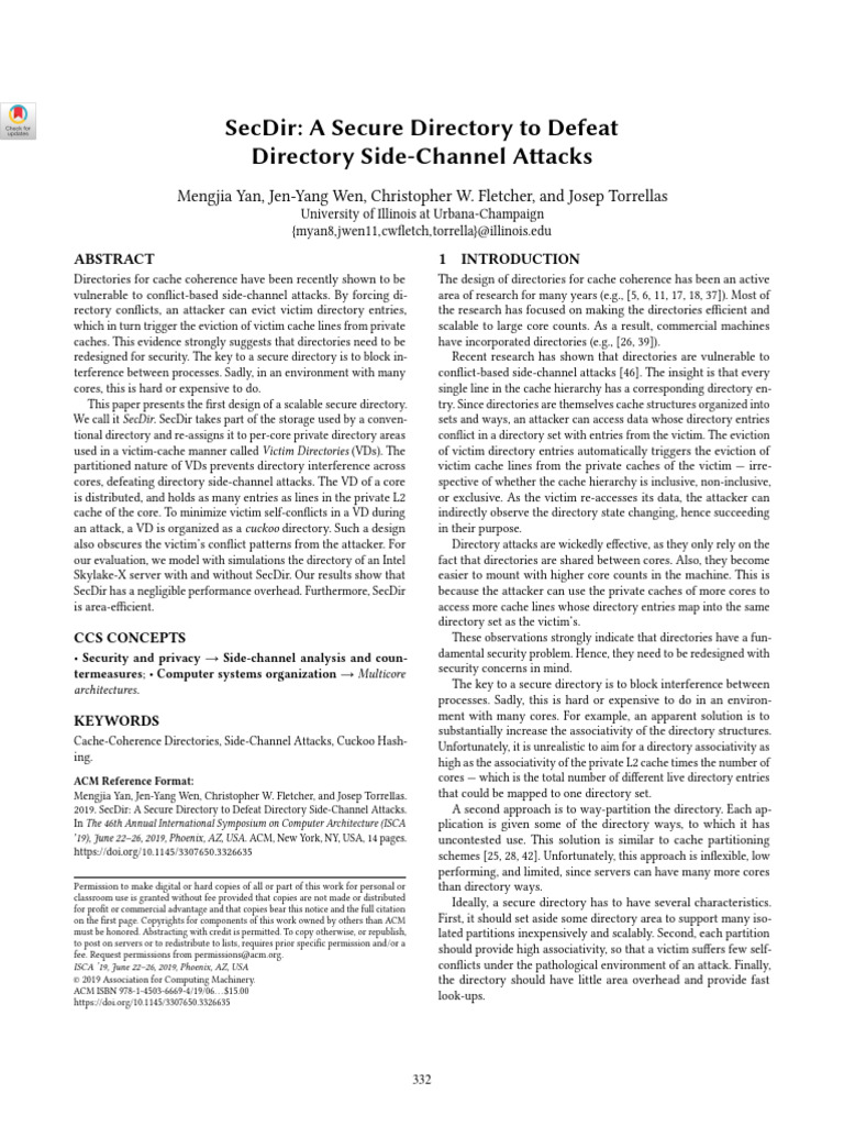 Prime Probe | PDF | Cpu Cache | Multi Core Processor
