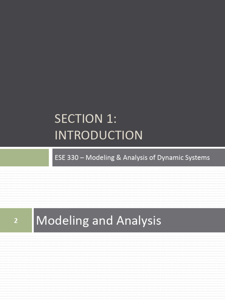 Section 1 Introduction Pdf System Nonlinear System 6300