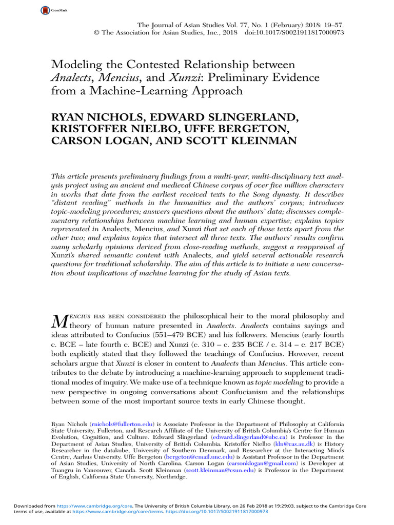 Modeling The Contested Relationship Between An | PDF