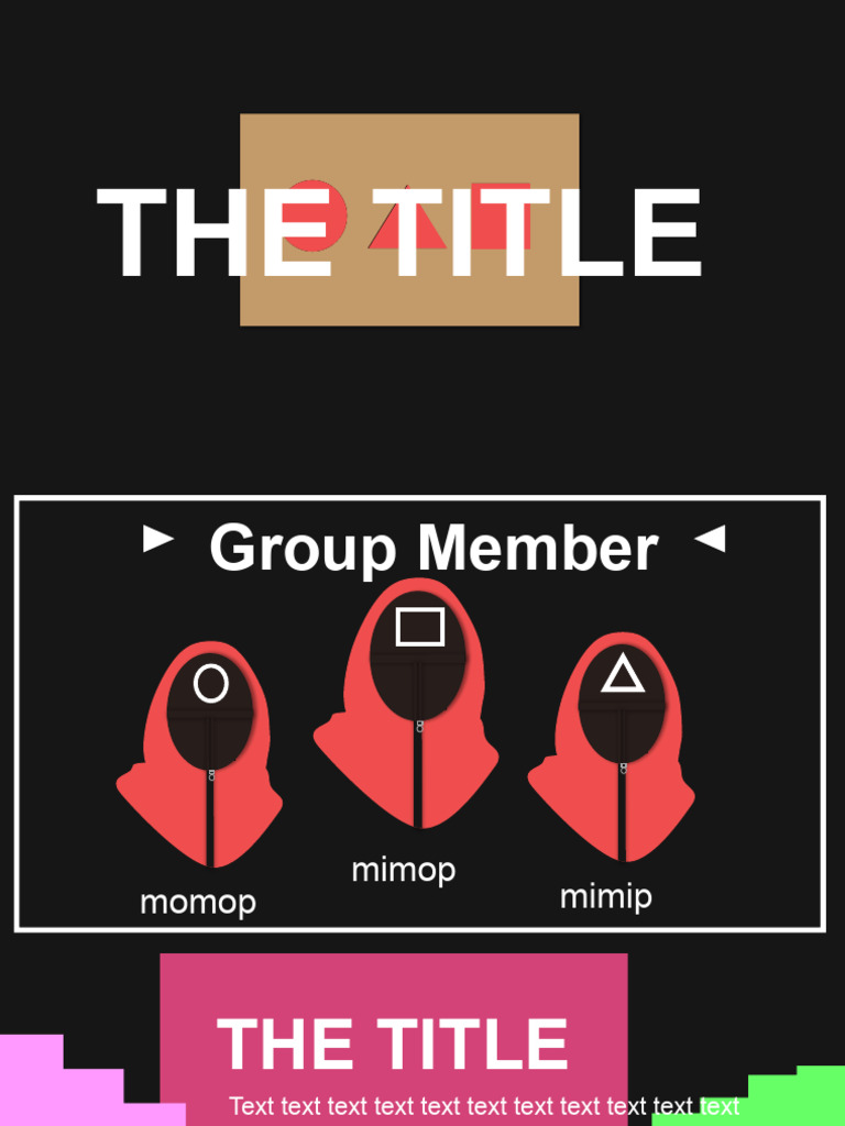 Squid Game Template | PDF