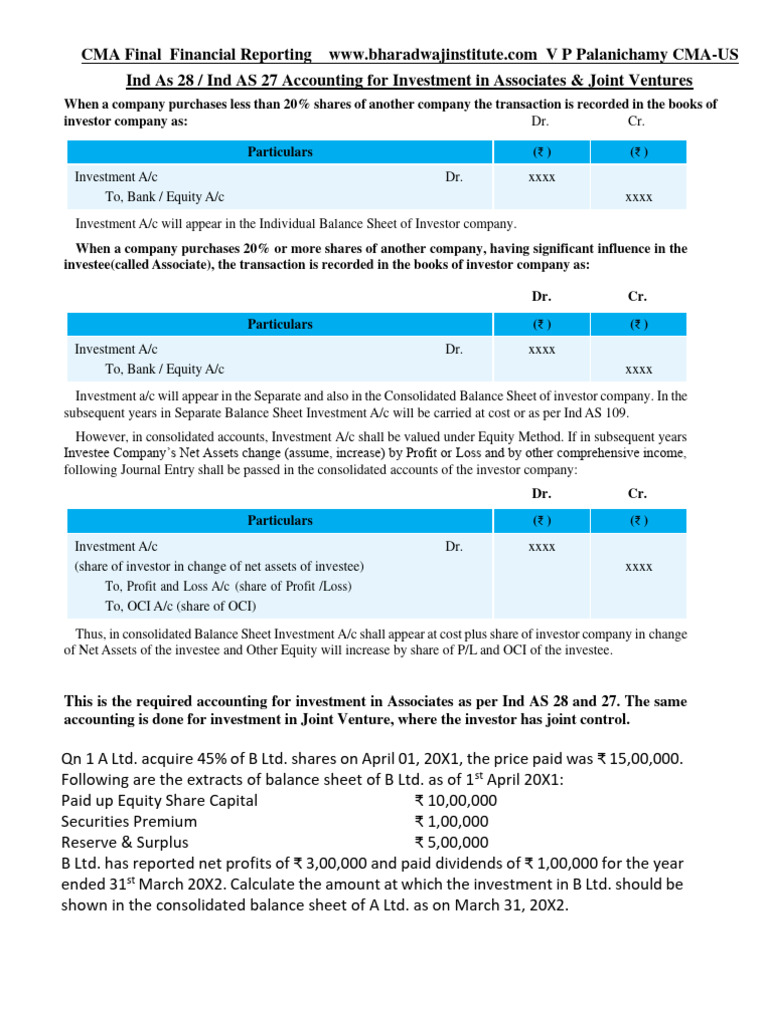 IND AS 28 & 110 ICMAI Material | PDF | Equity (Finance) | Balance Sheet