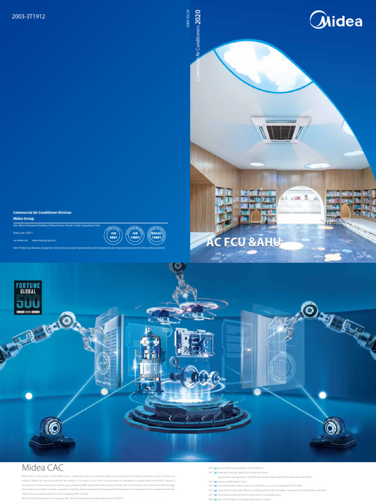 PD - CAC - Midea - AC FCU and AHU - Air Handling Unit - Catalog ...