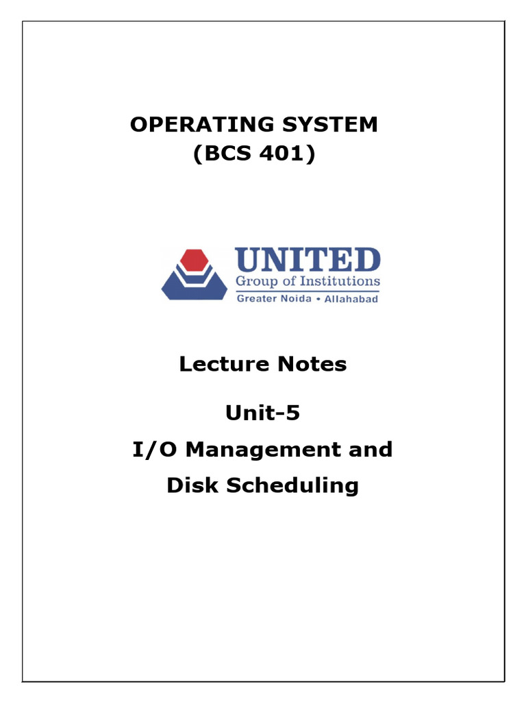 OPERATING SYSTEM UNIT-5 | Download Free PDF | Computer File | Database Index