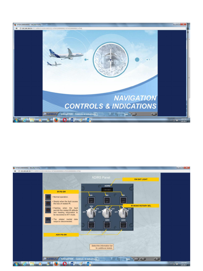 A320 ECAM Indication ATA 34 Navigation | PDF