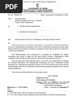 T.A Bill Covering Letter | PDF | Bachelor Of Arts | Qualifications