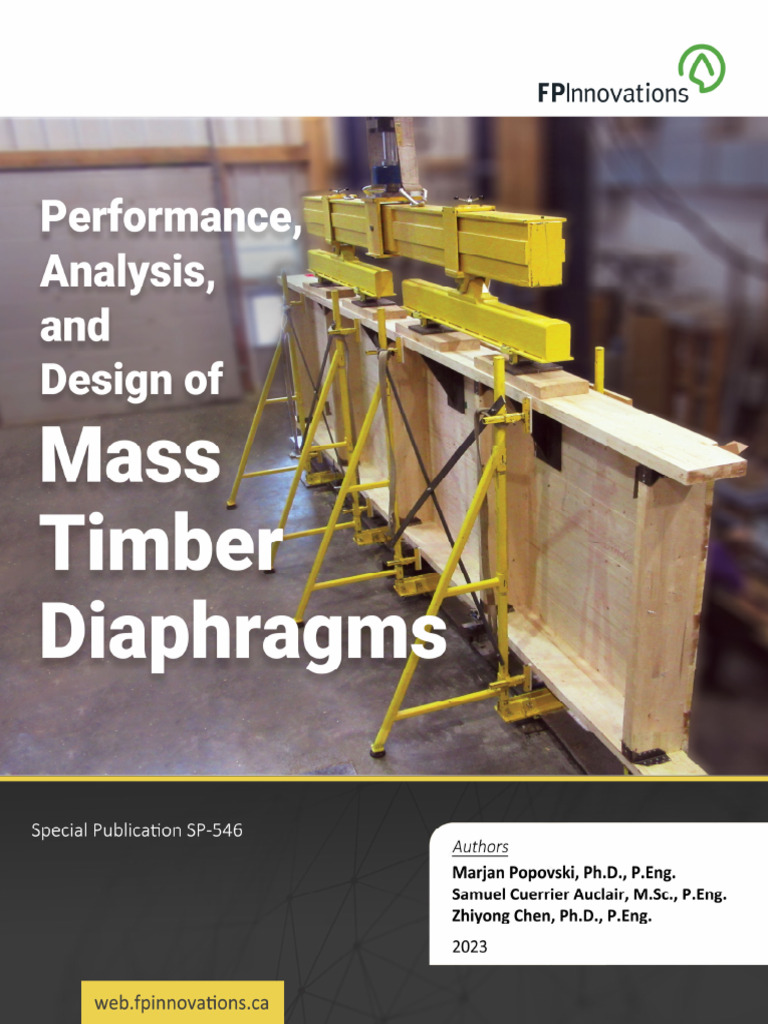 SP-546 Performance, Analysis, and Design of Mass Timber Diaphragms ...