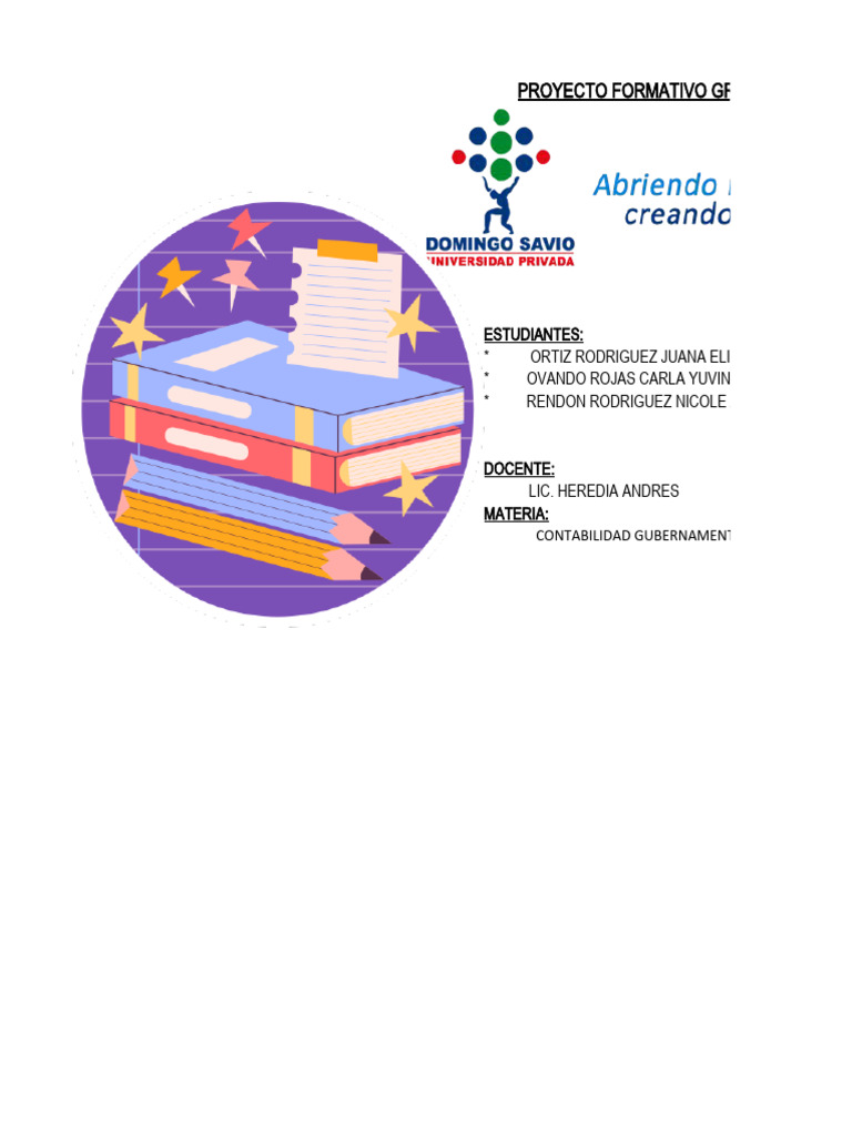 Proyecto Final Conta Gubernamental Grupal Abril (1) | PDF | Agricultura | Presupuesto