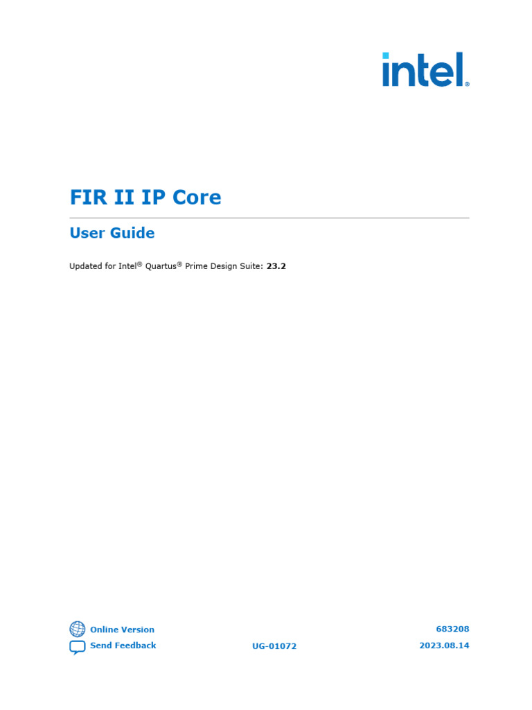 FIR Filters | PDF | Field Programmable Gate Array | Intel