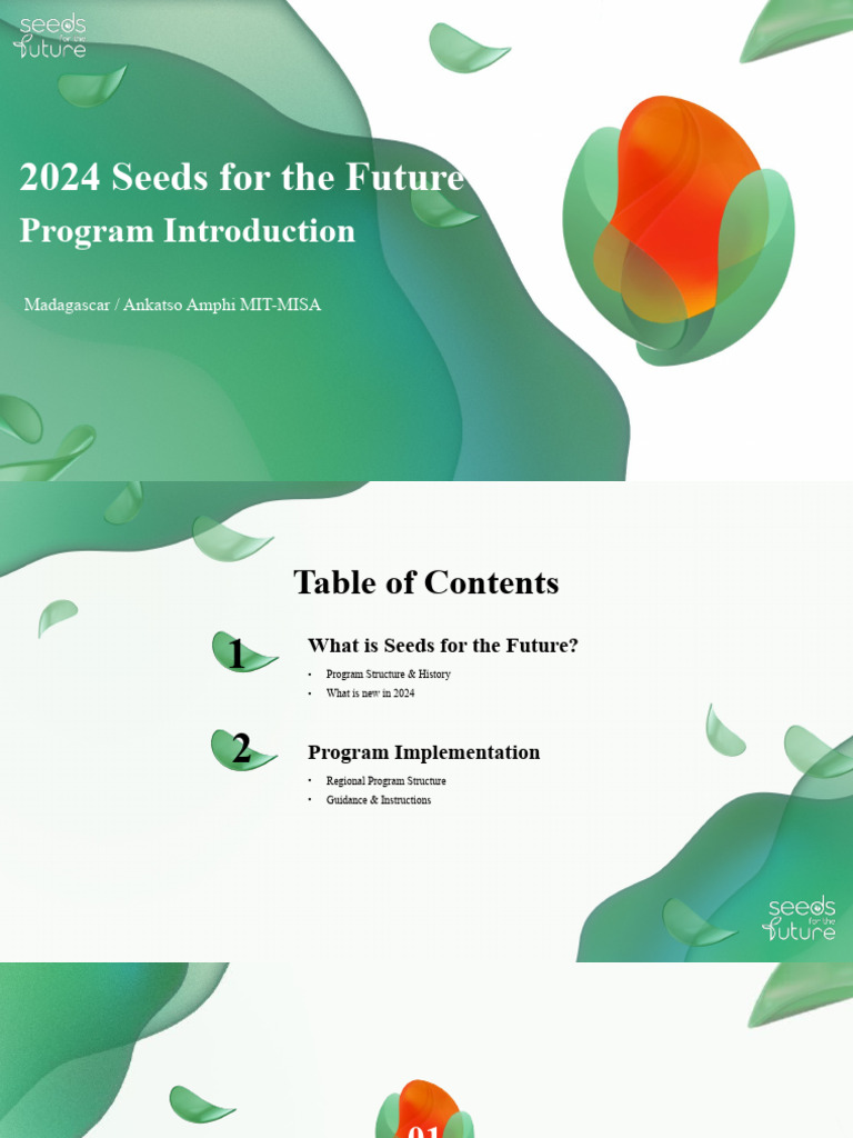 2024 Seeds For The Future Introduction - MADAGASCAR | PDF | Startup ...