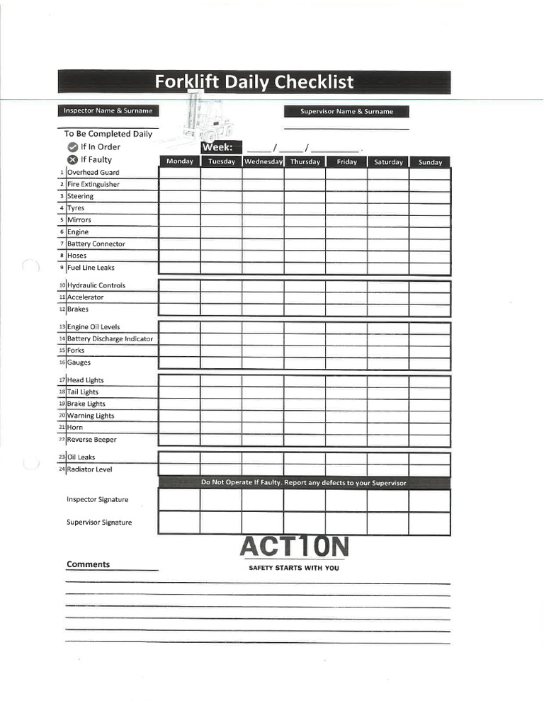 FLT Pre-Trip Inspection LDP | PDF
