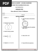 Mathematics P6 | PDF | Mathematics