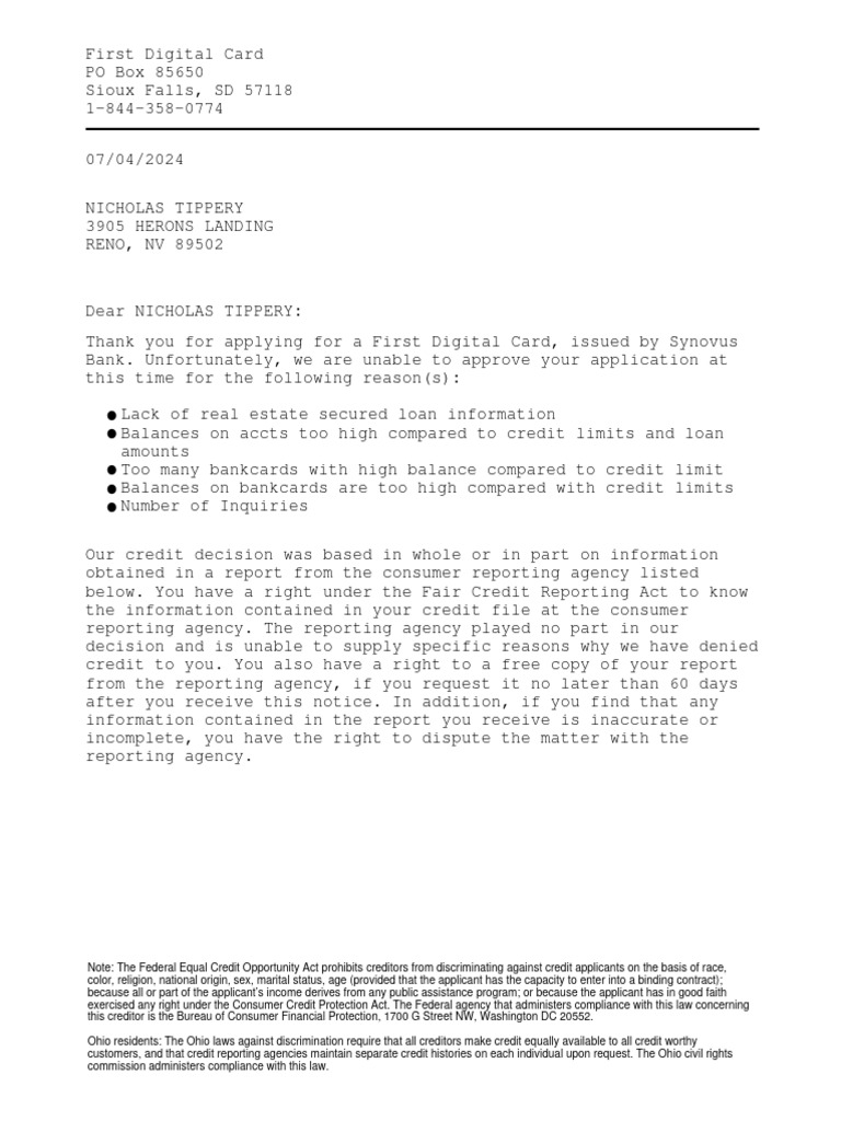 Firstdigital Application Results | PDF | Credit | Finance & Money ...