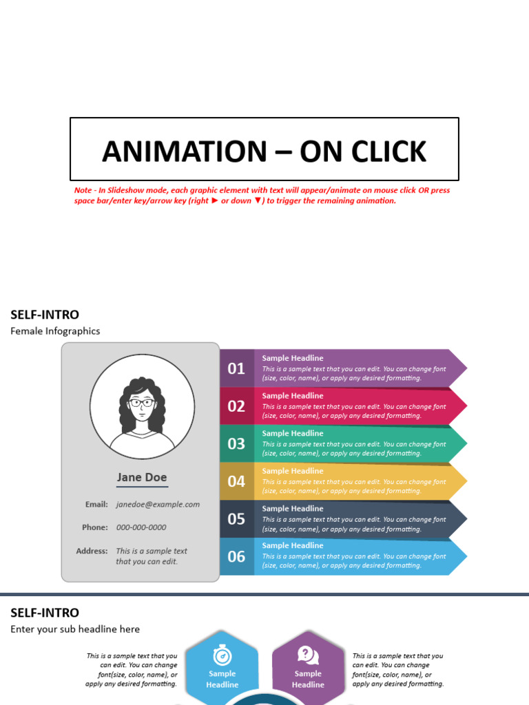 Self Intro Free Animated 16x9 | PDF | Microsoft Windows | System Software