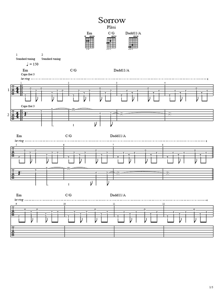 Plàsi - Sorrow | PDF