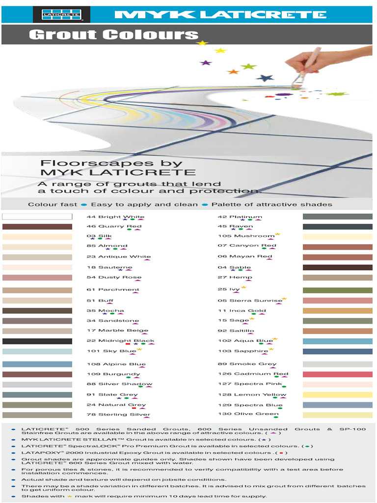 Grout Shade Card | PDF