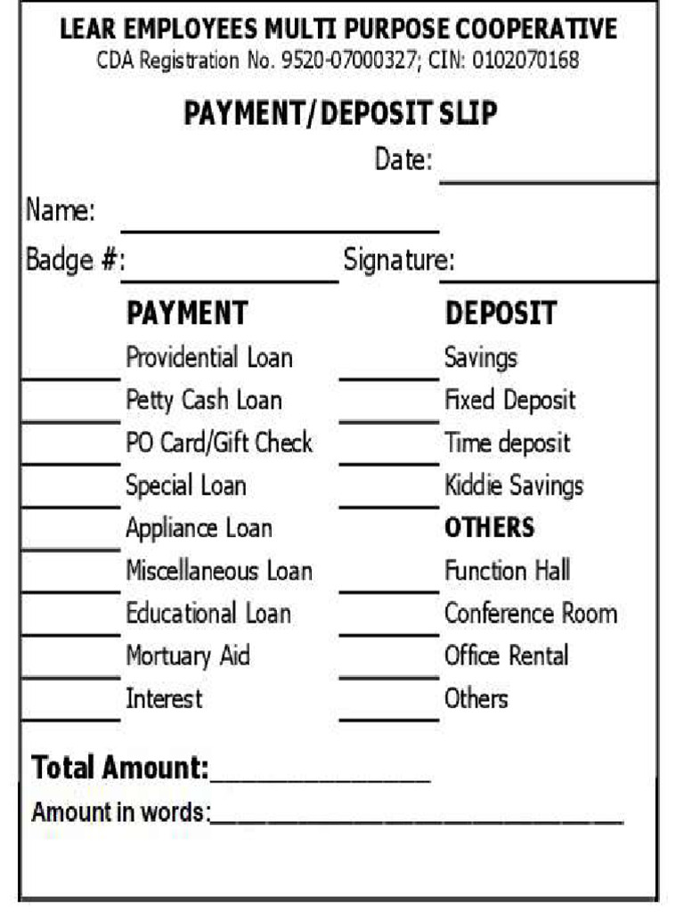 Payment Slip | PDF