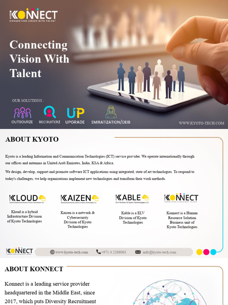 Kyoto Konnect PPT (1) | Download Free PDF | Outsourcing | Recruitment