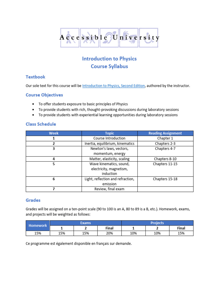 Syllabus Accessible | PDF | Science & Mathematics