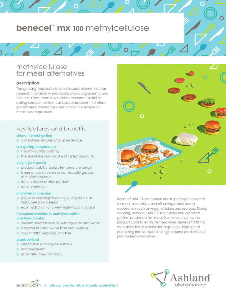 Benecel MX100 Methylcellulose | PDF | Emulsion | Liquids
