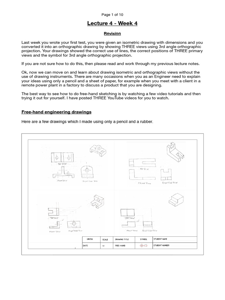 Lecture4 - Notes Sectiona | PDF | Drawing