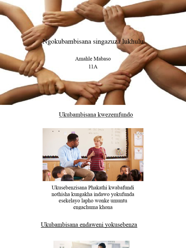 Ukubambisana: Izinzuzo Nezindlela | PDF | Social Science | Wellness