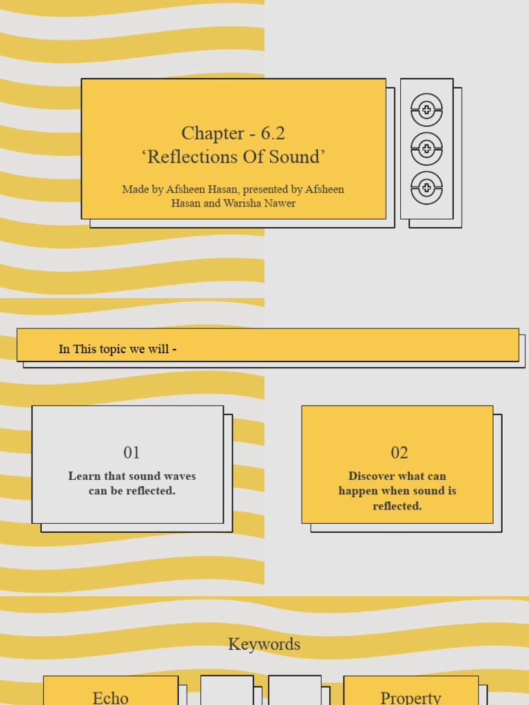 Chapter - 6.2 ‘Reflections of Sound’ | Download Free PDF | Reflection (Physics) | Sound