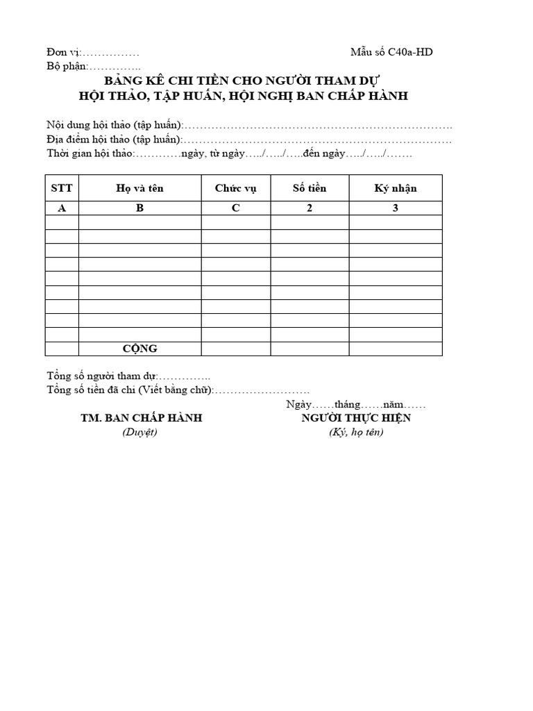 Bieu Mau Chung Tu | PDF