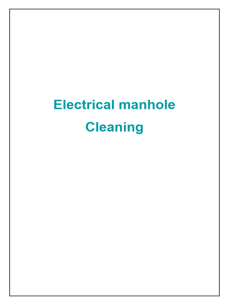 SOP Sump Pit Cleaning | PDF | Personal Protective Equipment