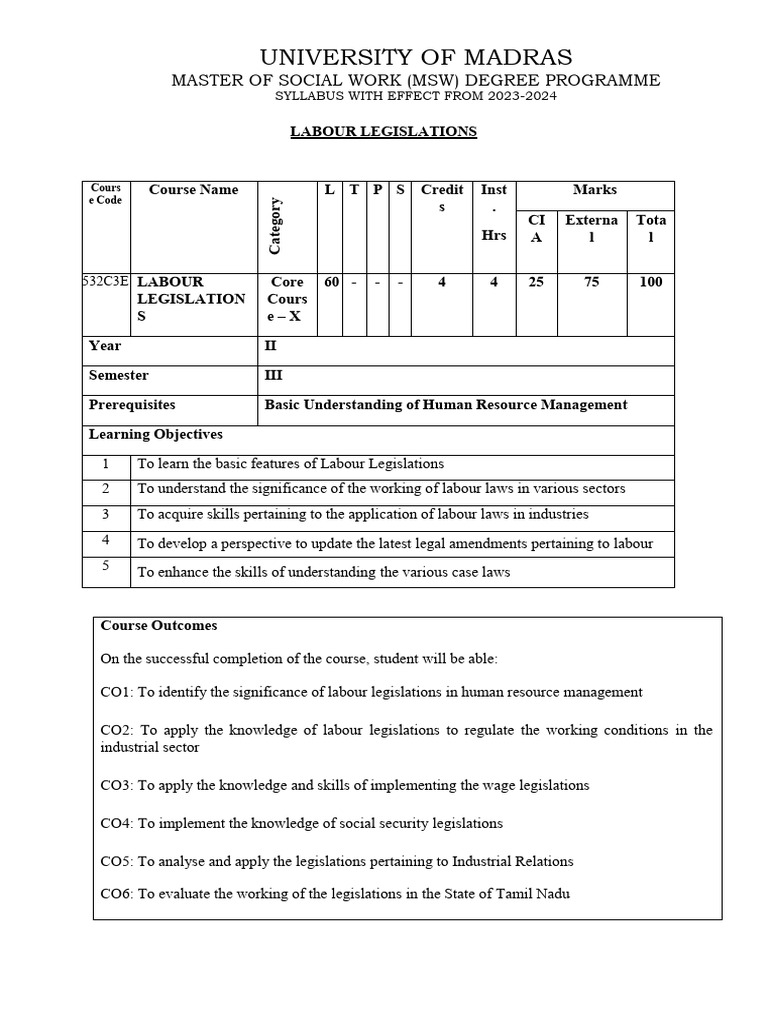 Mswhr Sem 3 Syllabus | Download Free PDF | Natural Disasters ...