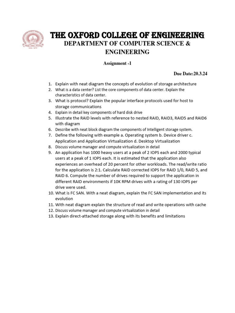 Assignment - 1 (CSE) | PDF | Computers