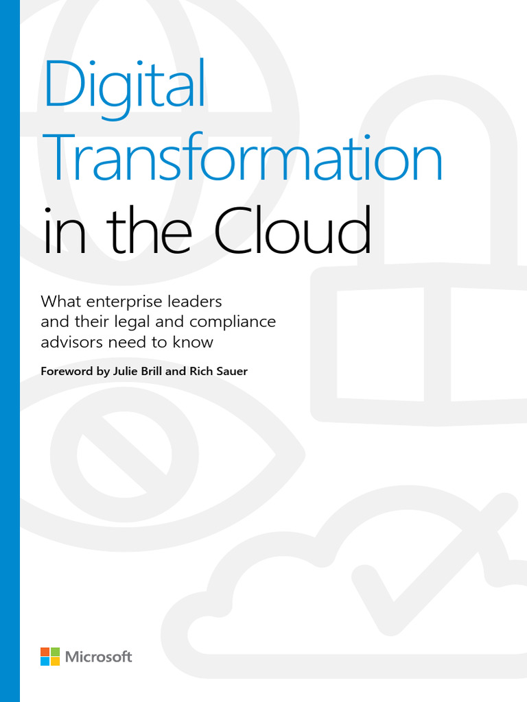Digital Transformation in The Cloud Ebook EN US | PDF | Cloud Computing | Computer Security