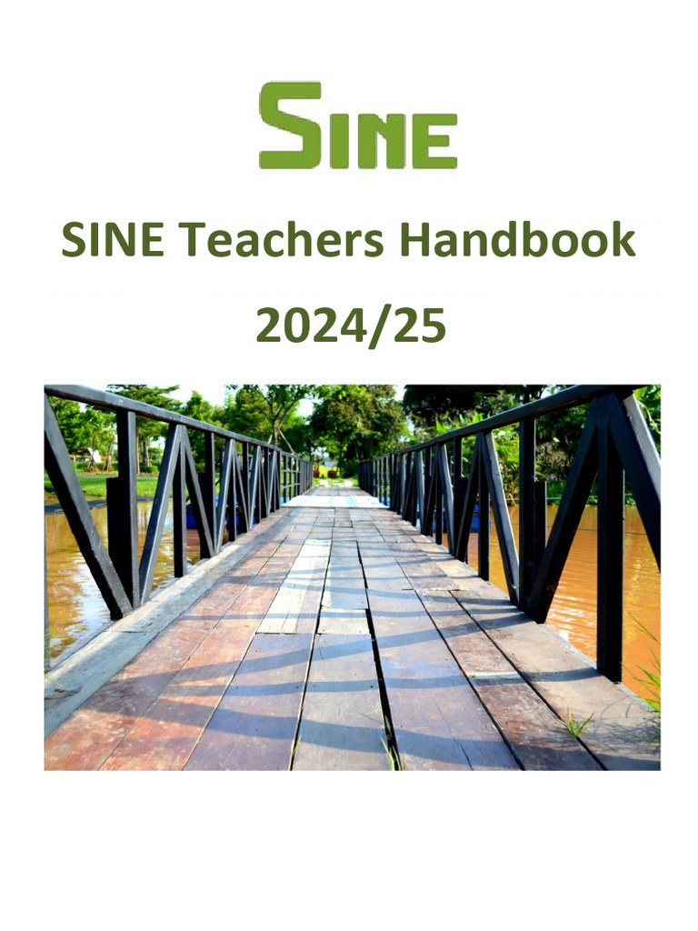 SINE Teacher Handbook 2024-25 | PDF | Thai Language | Teachers