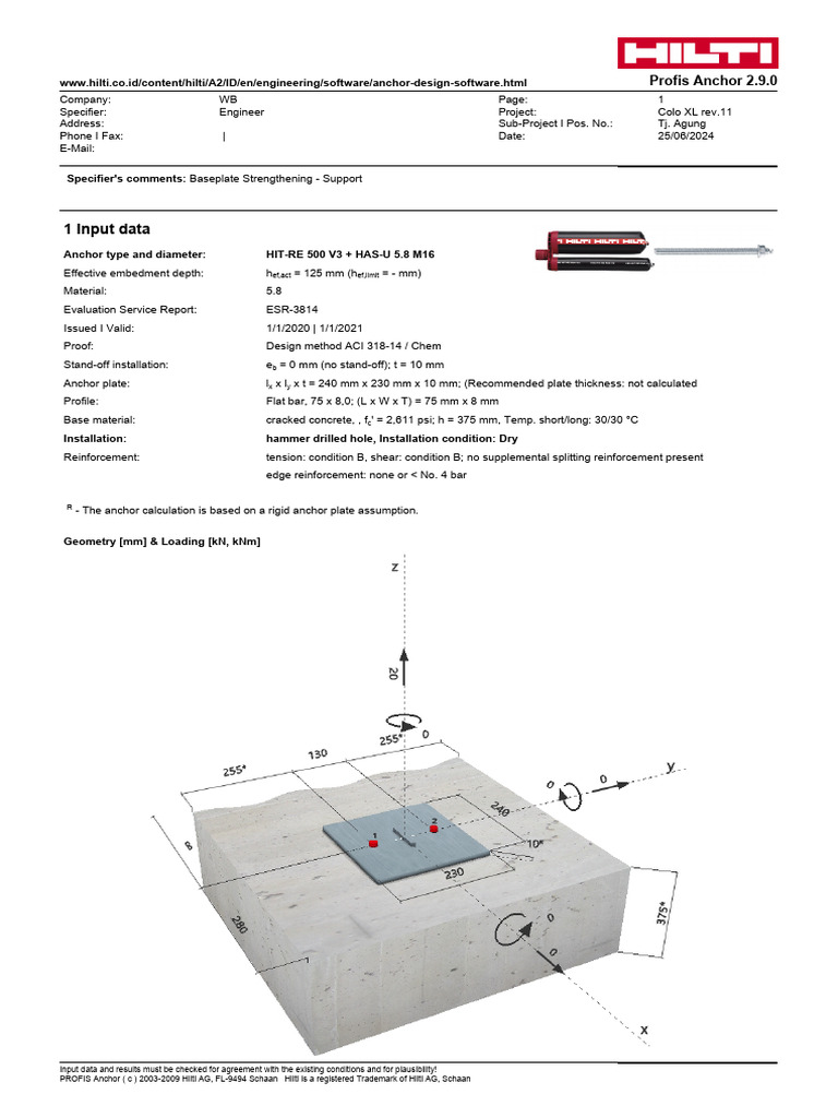 1 Input Data: WWW - Hilti.co - id/content/hilti/A2/ID/en/engineering ...