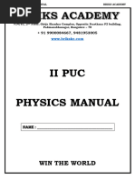 I PU Physics Lab Manual | PDF