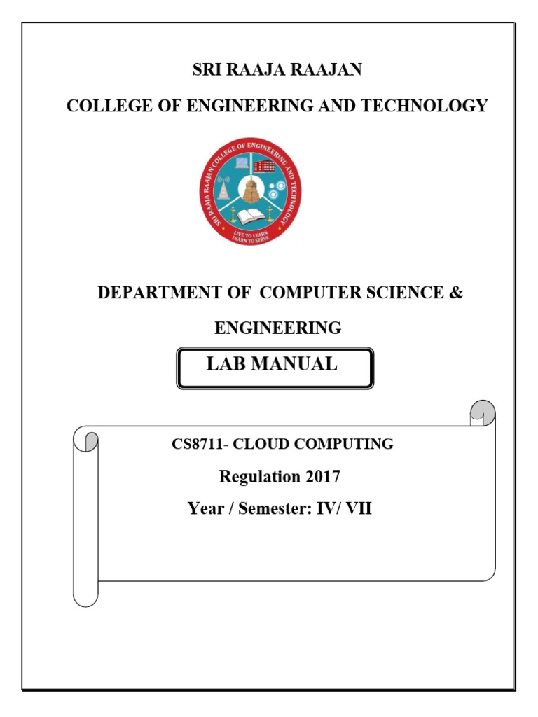 Cs8711-Cloud Computing Laboratory-778800227-Cc Lab Manual | PDF ...
